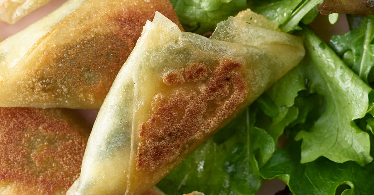 Bricks aux épinards et à la feta. | en 2-2